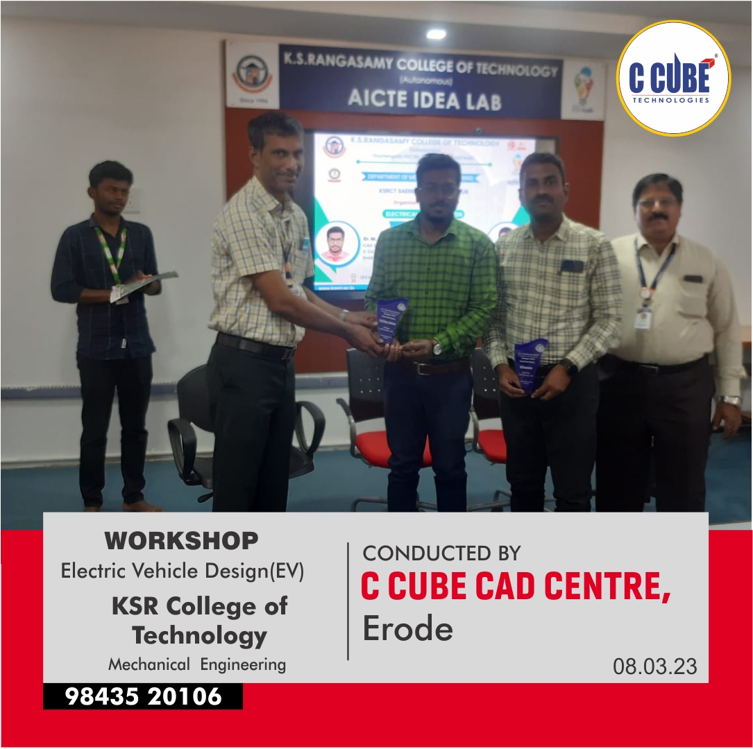C CUBE CAD CENTRE on Twitter: "𝐂 𝐂𝐔𝐁𝐄 𝐂𝐀𝐃 𝐂𝐞𝐧𝐭𝐫𝐞, Successfully Conducted One Day workshop on ...