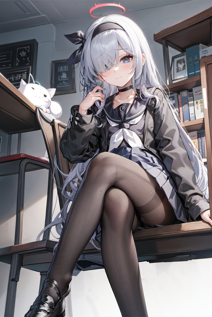 zero on Twitter: "A.R.O.N.A(3) #アロナ(ブルーアーカイブ) #魅惑のふともも #女の子 #碧蓝航线 #黒タイツ #A.R.O.N.A https://pixiv ...