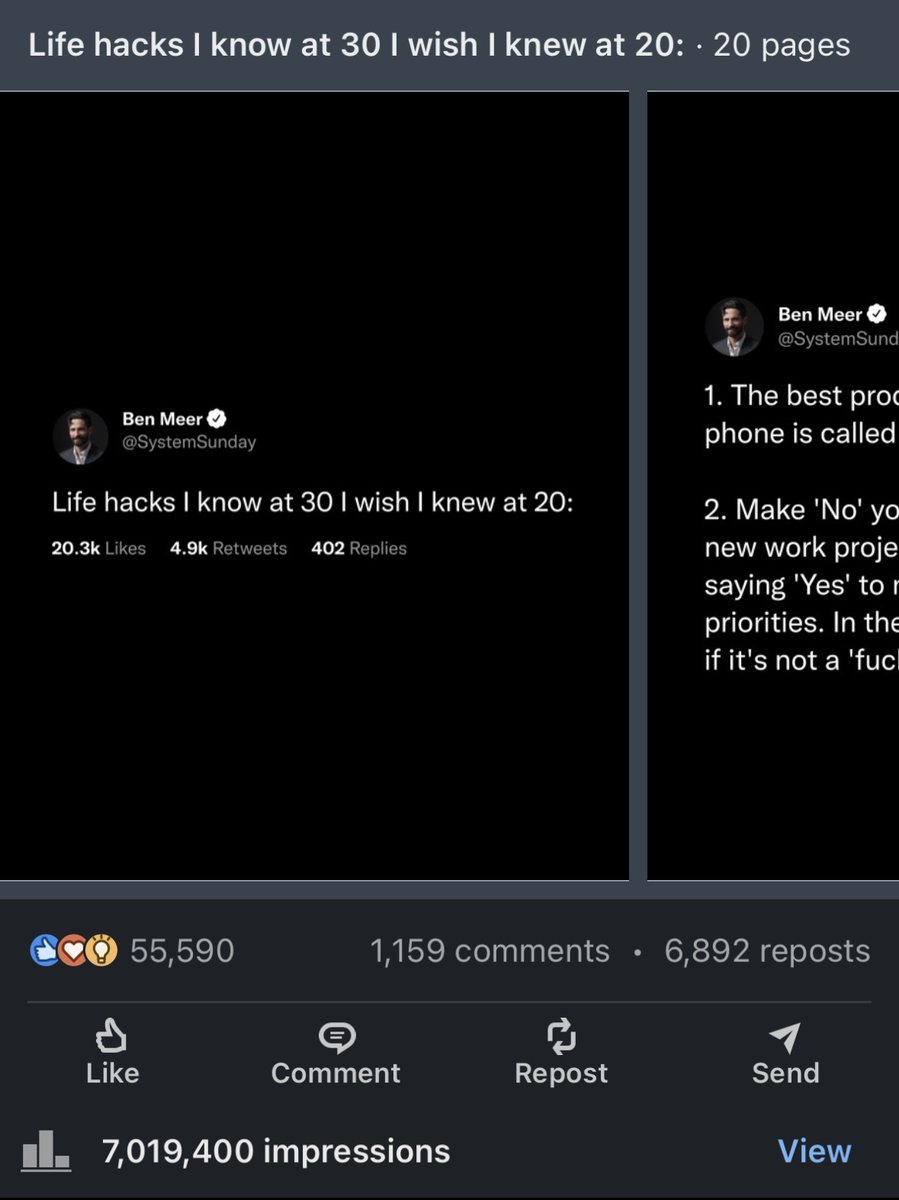 How I grew from 0 to 200K+ followers on LinkedIn (in 4 months): - Thread from Ben Meer ...