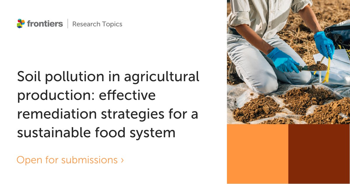 Frontiers in Soil Science on Twitter: "Do you work on soil pollution in ...