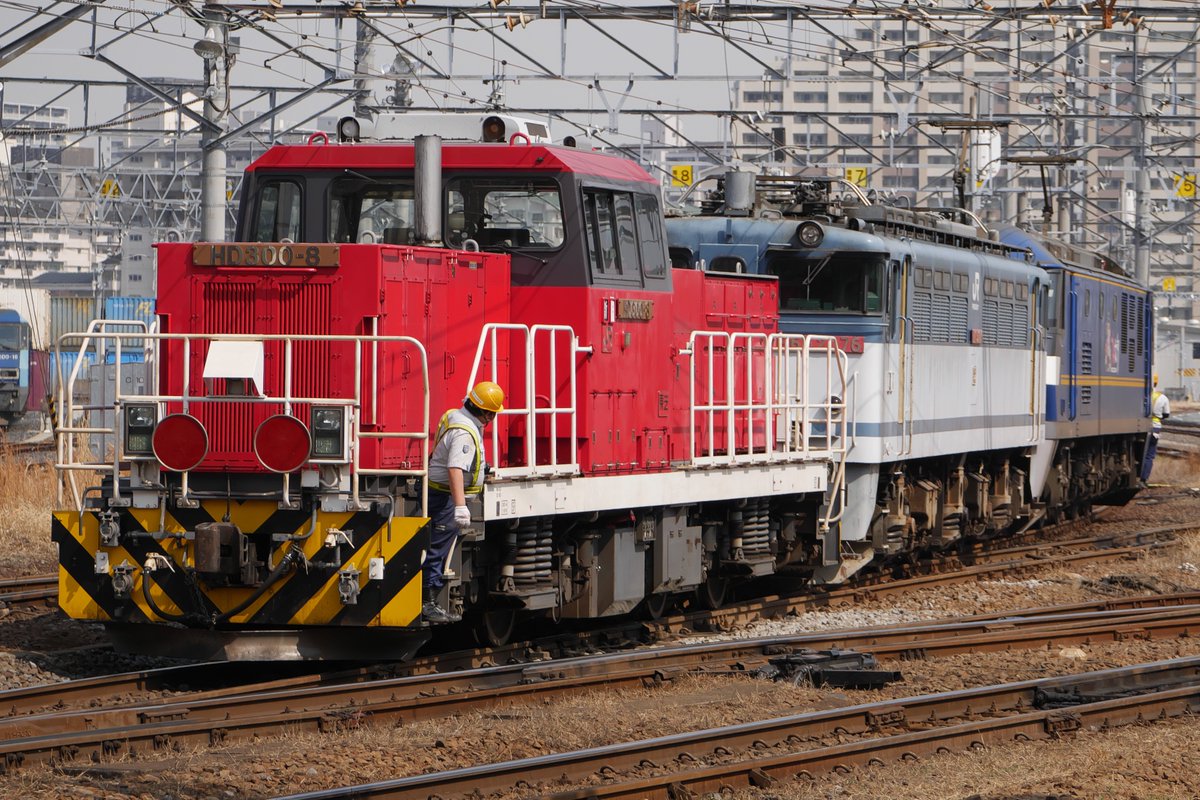 N on Twitter: "3/9 単8582出区〜 単8582 (隅田川~新鶴見) EF210-326[新]+EF65 2076[新](ﾑﾄﾞ)+HD300-8[新](ﾑﾄﾞ) ※鶴臨 ...