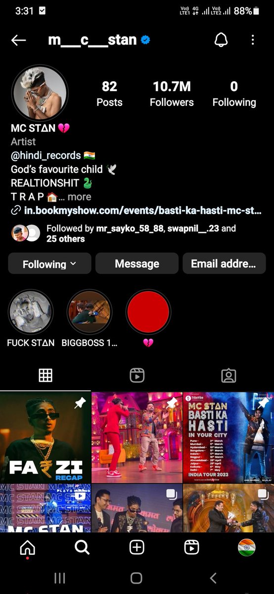 Ravi(MC STAN 🔥🔥👽 ) on Twitter: "1.8m to 10.7m 🏆🏆🏆#MCSTAN"