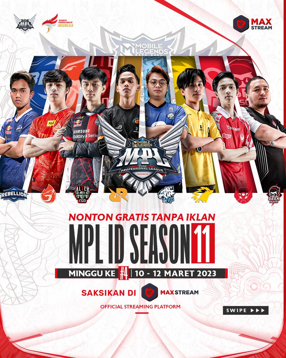 MAXstream TV on Twitter: "Ola gengs, aku mau kasih tau jadwal MPL minggu ini nihh~ Skuy di save ...