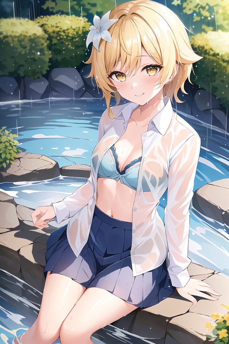 GenshinImpact FanArts on Twitter: "#GenshinImpact #原神イラスト #原神 #AI #蛍 #萤 #Lumine Credits ...