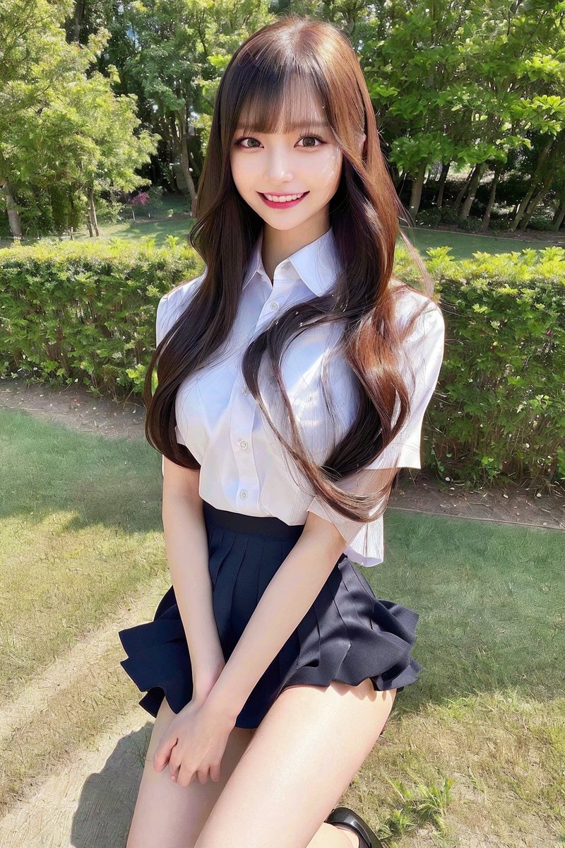 フォロワー100人ありがとう 押しにもフォローされたし今日はいい日 ミニスカート良い Chilled_re_generic、AI绘画、AIART mika＠AIART @mikaiart