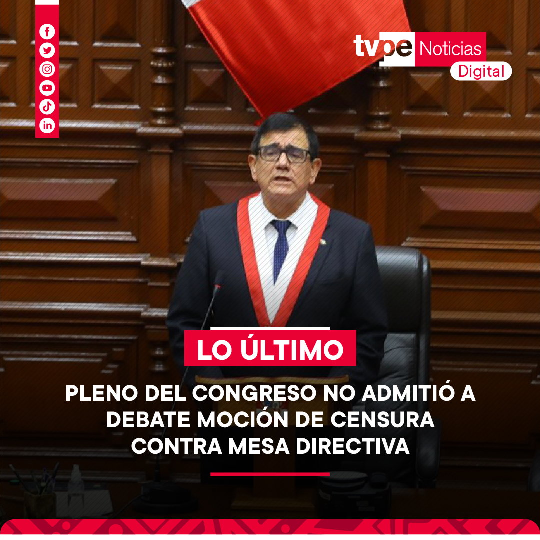 Tvperú Noticias On Twitter 🚨 LoÚltimo Con 59 Votos En Contra El