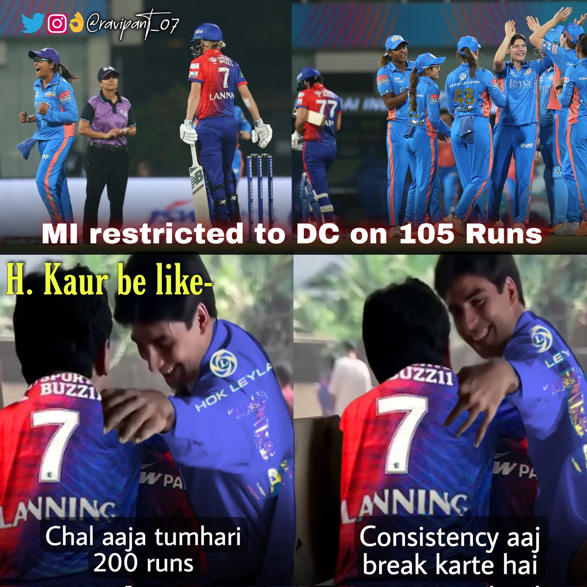 Delhi Capitals vs Mumbai Indians, Match 7, WPL 2023 - Best memes from ...