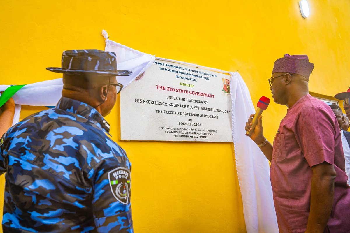 Seyi Makinde On Twitter Earlier Today We Commissioned The Divisional seyi-makinde-on-twitter-earlier-today-we-commissioned-the-divisional