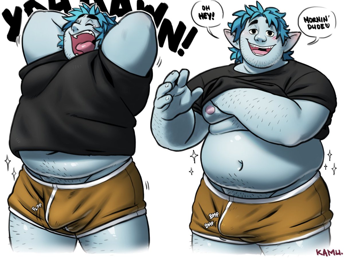 Arty On Twitter Rt Kamudragon Another For The Chonky Blue Sleepy
