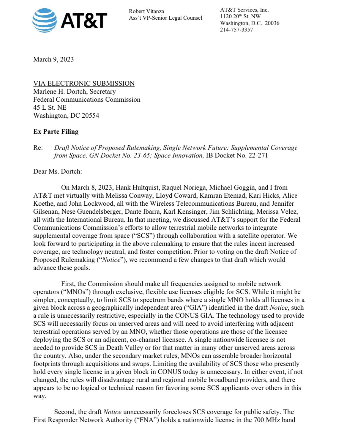C🅰️tSE on Twitter: "@ATT express support for $ASTS in the @fcc GN ...