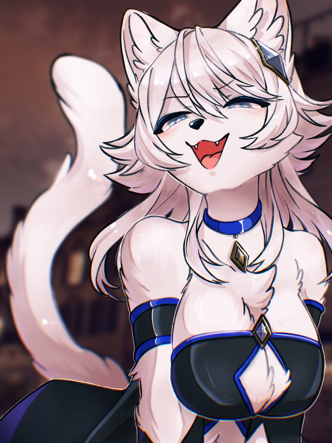 Nyova 😸💙 EnVtuber on Twitter: "Fufufu, I’m feeling extra naughty today >:3 i wanna do bad girl ...