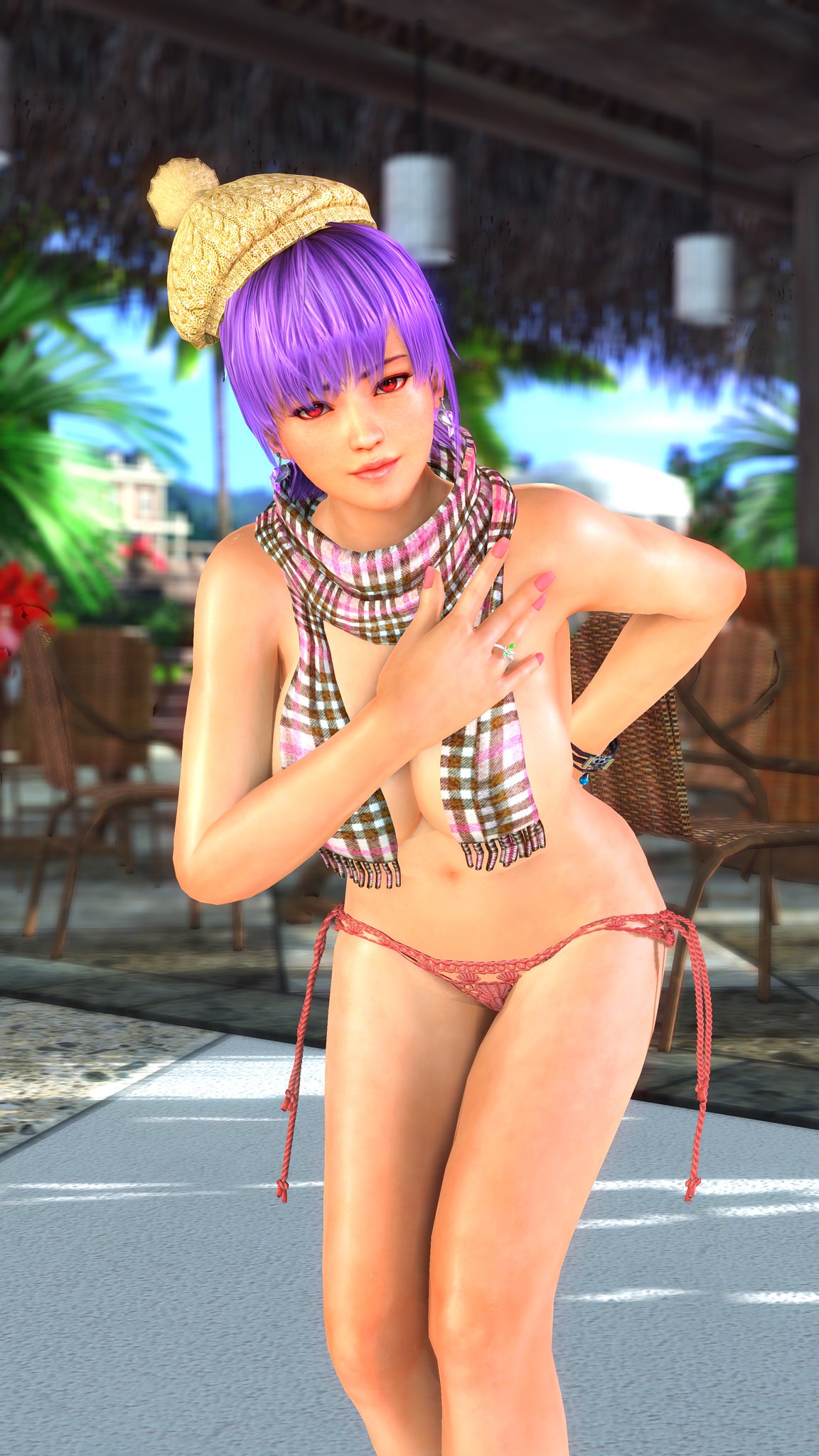 maro on Twitter: "今日のあやねさん。 女神とバカンス満喫中！ #DOAXVV #ブイブイ #女神の一枚 #あやね #ぬくもりマフラー https://t.co ...
