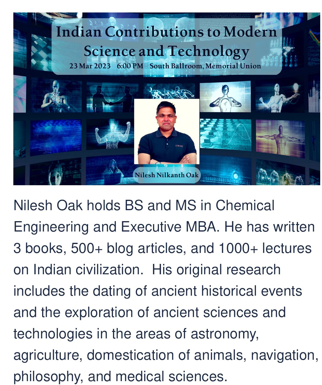 Savitri Mumukshu - सावित्री मुमुक्षु on Twitter: "Iowa State University will be hosting Shri ...