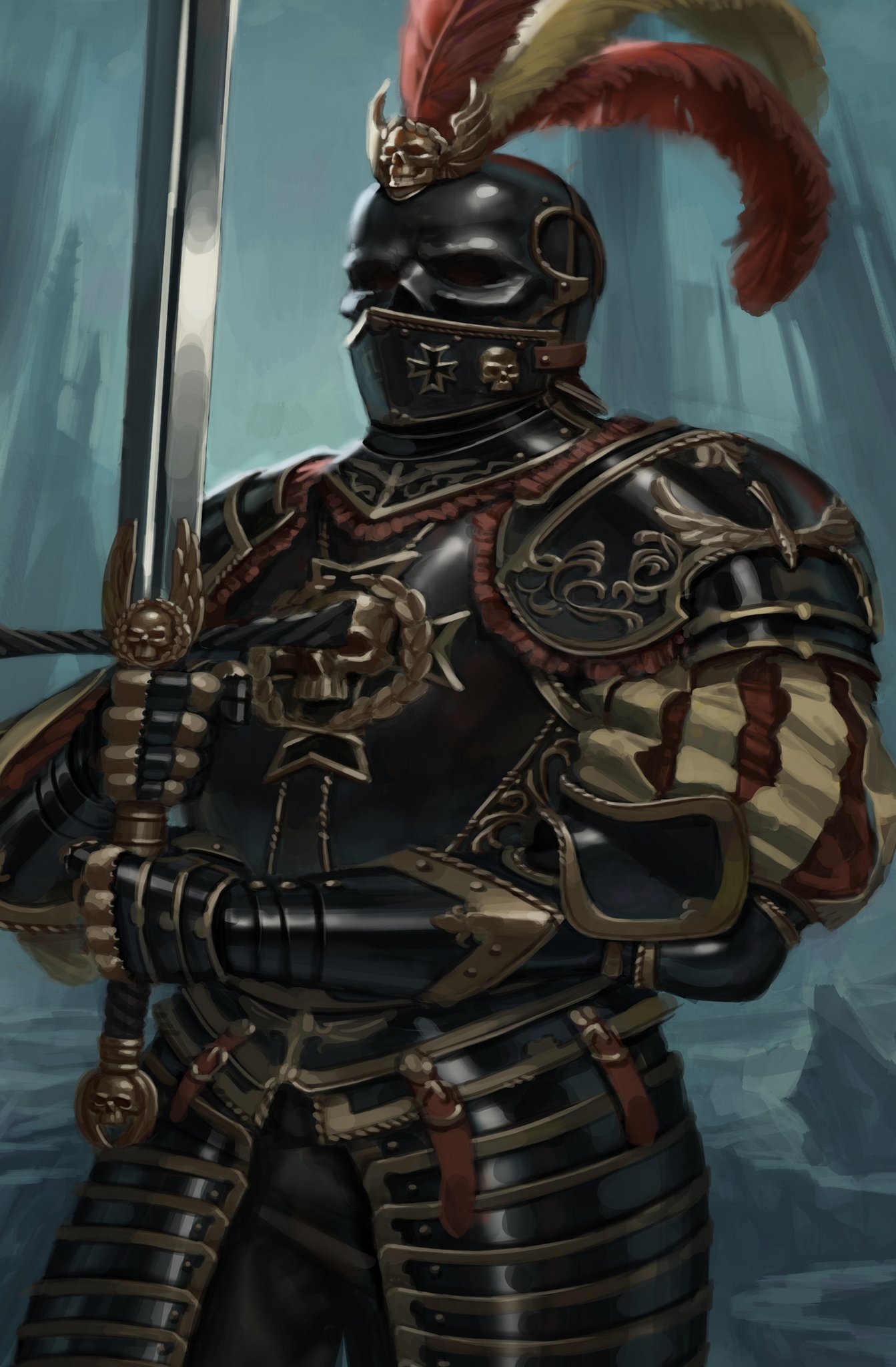 🔞The Emperor's (Horny) Crusader💉💉🔞 on Twitter: "RT @WH40kbestof: 'Black Guard of Morr' by ...