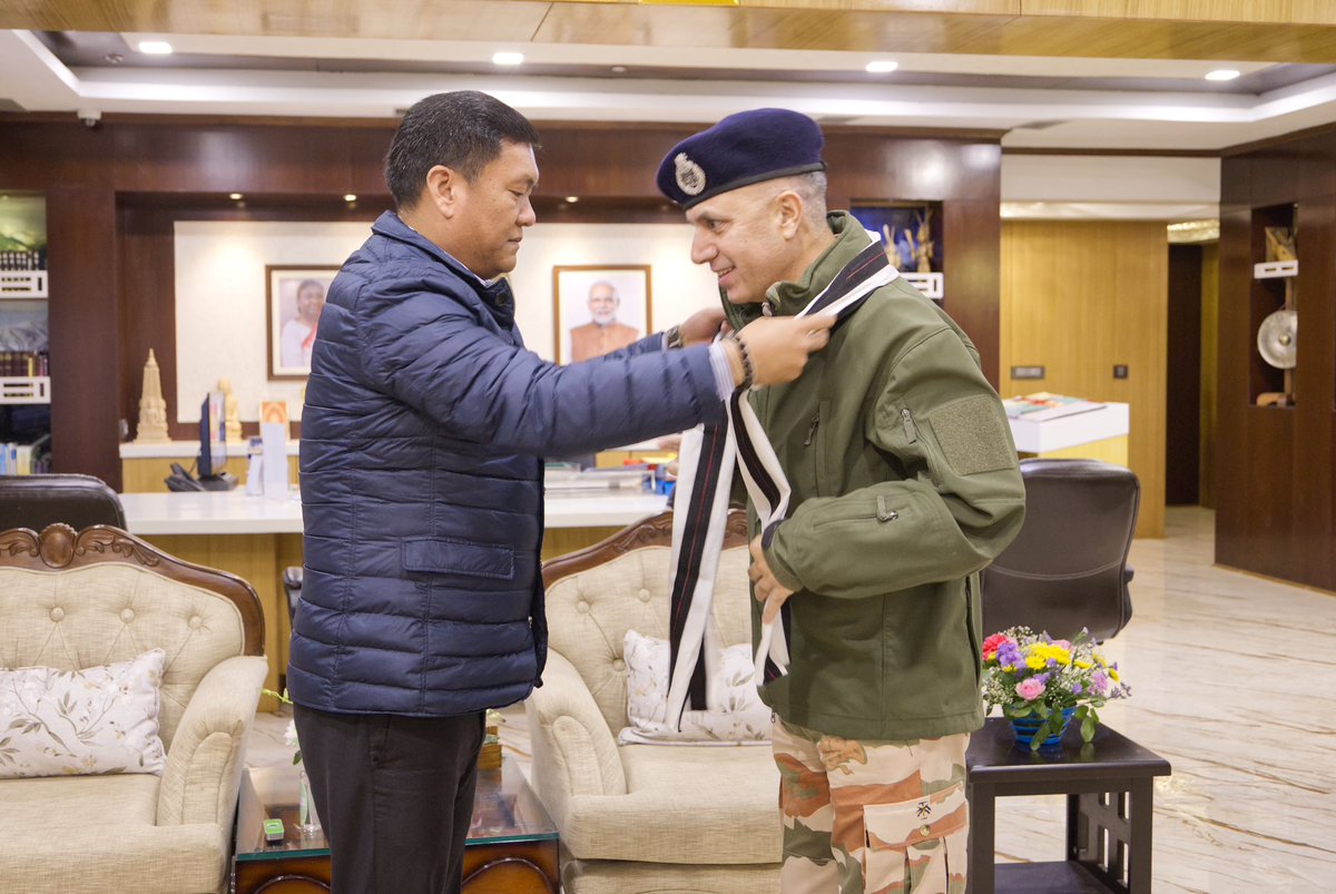 Pema Khandu པདྨ་མཁའ་འགྲོ་། on Twitter: "Heartening to welcome Shri Abdul Ghani Mir, IPS, who ...