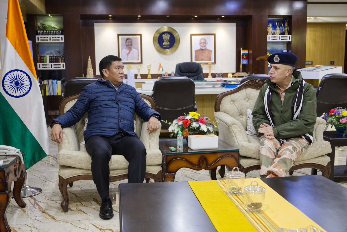 Pema Khandu པདྨ་མཁའ་འགྲོ་། on Twitter: "Heartening to welcome Shri Abdul Ghani Mir, IPS, who ...