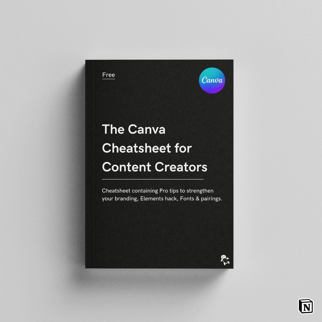 Notion Freak on Twitter: "I've created a Canva cheat sheet for all ...