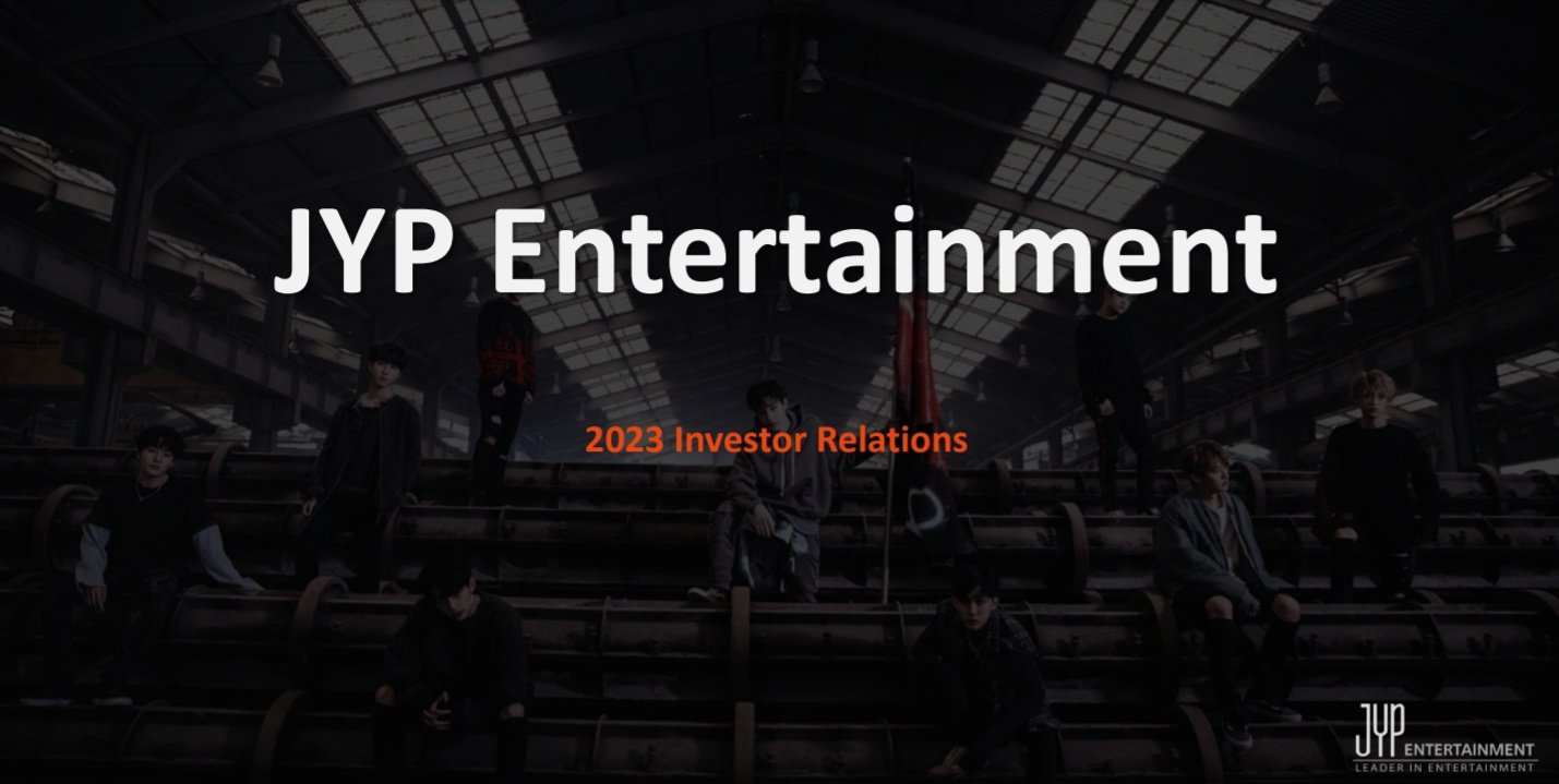 JYP News on Twitter: "📰 NEWS | 230324 JYP Entertainment has announced through 1Q23 IR Report ...