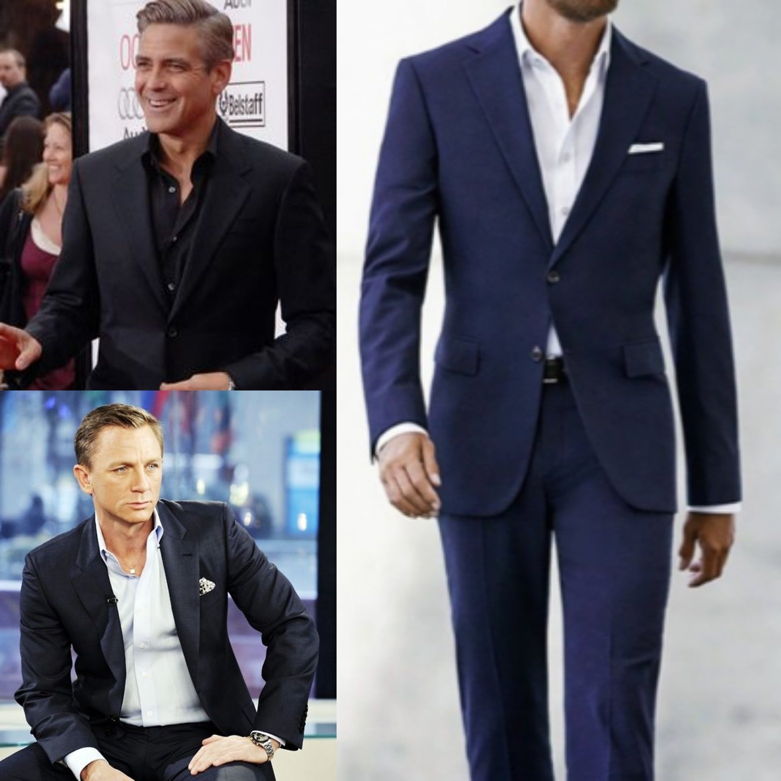 George Clooney Blue Suit