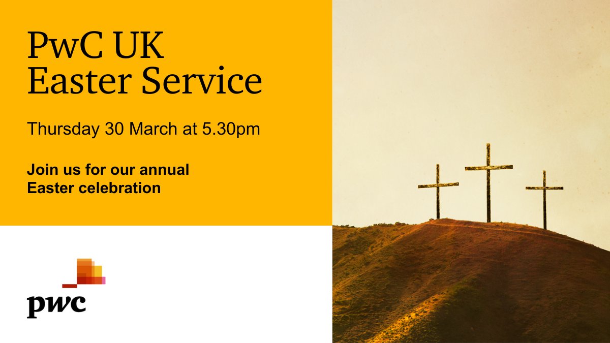 PwC UK on Twitter: "Join us for our fifth annual #Easter Service on Thursday 30 March at our ...