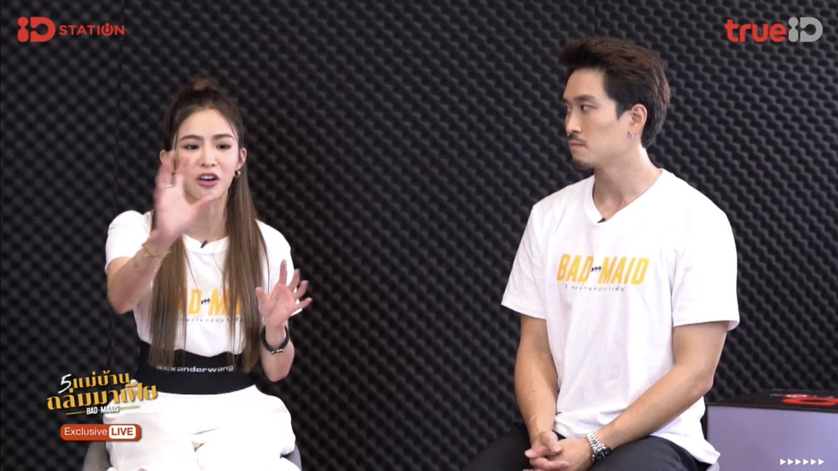 TrueID on Twitter: "เปิด TrueID ดูเลย Exclusive Live กับ มายด์ และ เฟย 2 นักแสดงนำจาก 5 แม่บ้าน ...