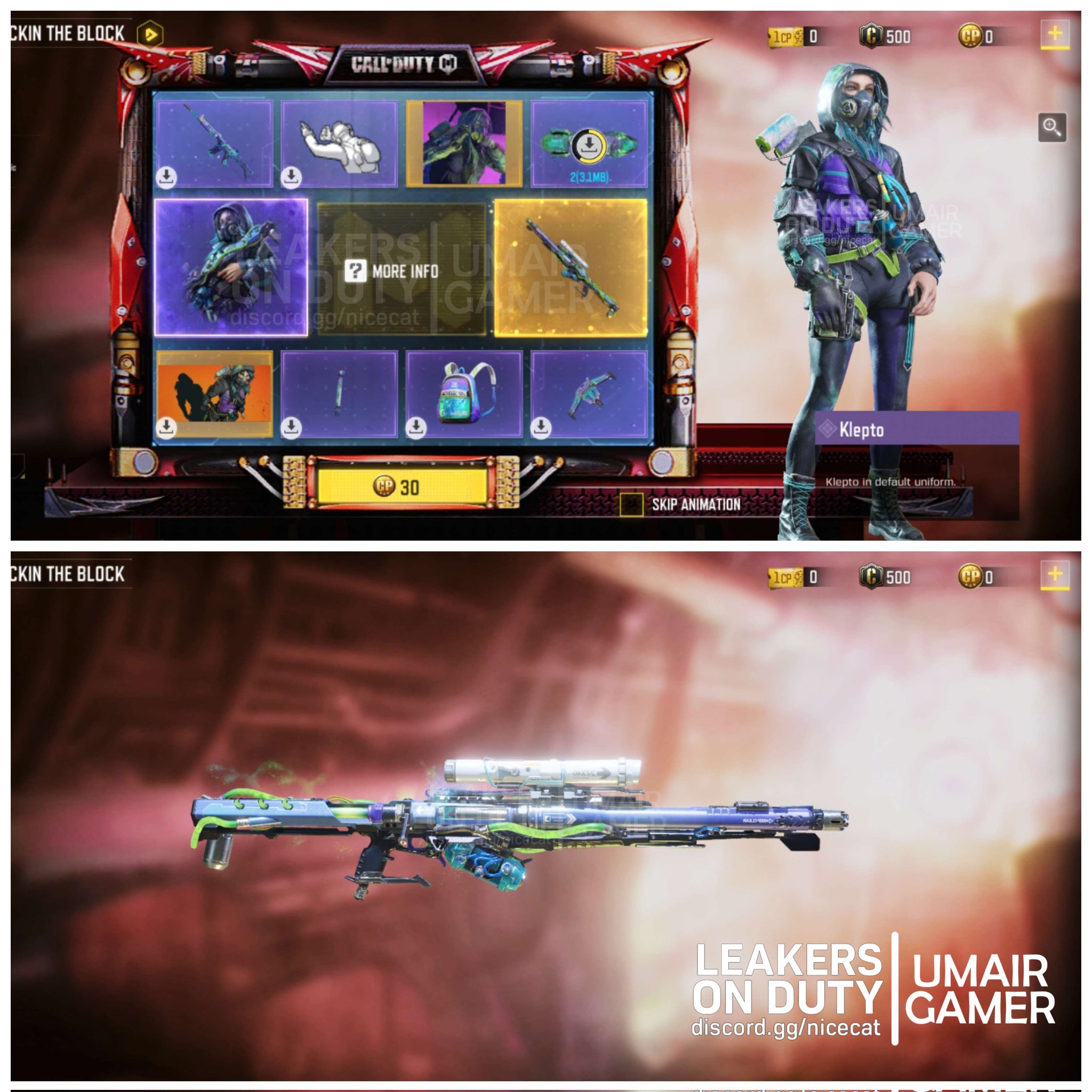 Leakers On Duty on Twitter: "Legendary HDR draw featuring Klepto Secondary rewards - Epic Krig-6 ...