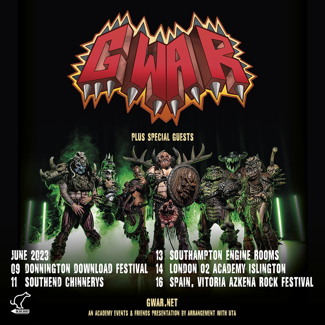 MetalTitans on Twitter: "RT @gwar: Back that thing up Britannia! GWAR, iconic Gods of Shock Rock ...