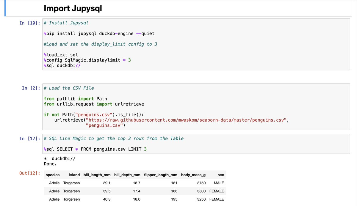 SQL in Jupyter Notebooks 🔥 Introducing Jupysql a python library that ... SQL in Jupyter Notebooks 🔥 Introducing Jupysql a python library that ...