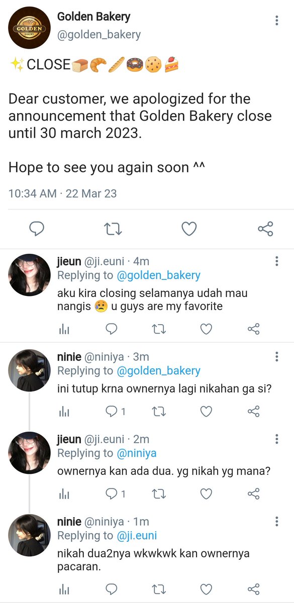 π On Twitter π» Toko Tutup Sementara