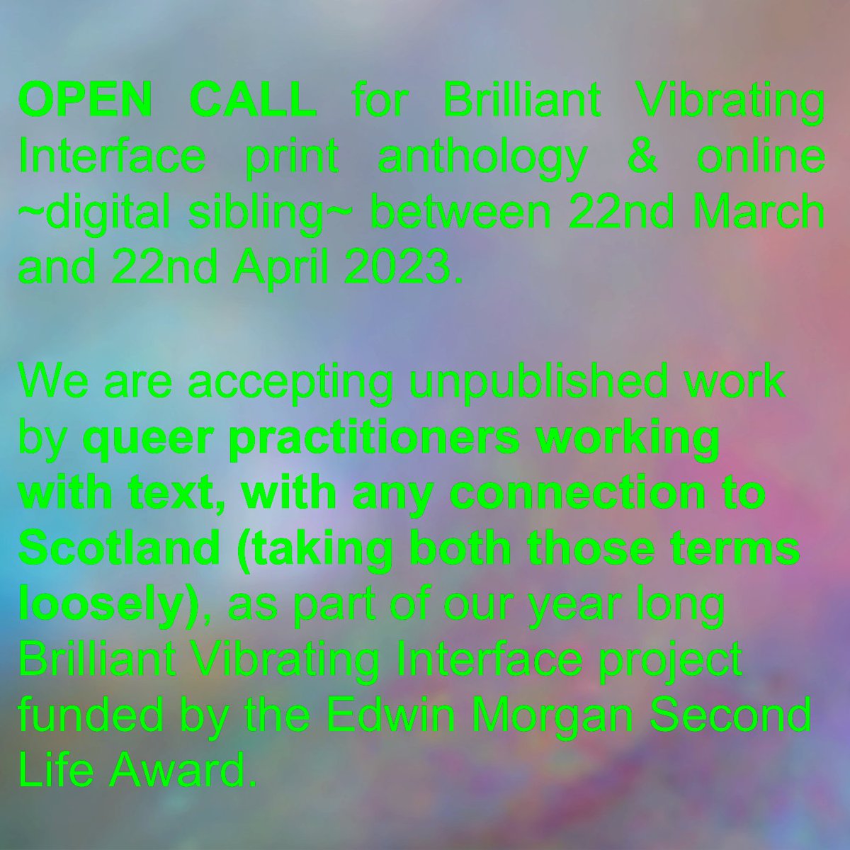 SPAM zine on Twitter: "(OPEN CALL) 📣📣! We’re inviting submissions from queer practitioners with ...