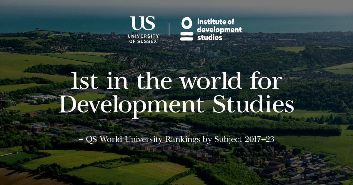 Sussex Global🏳️‍🌈 🏽 🏾 🏿 on Twitter: "🎉🥇We have been ranked 1st in the world for Development ...