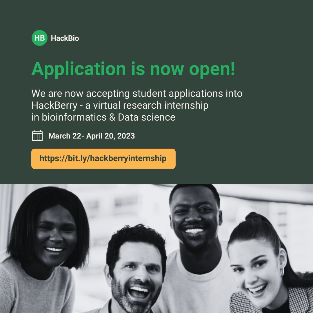 HackBio on Twitter: "Improve your Bioinformatics & Data science skills & get real-life ...