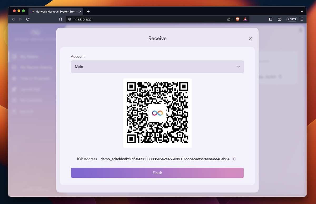 DFINITY Developers ∞ on Twitter: "Well, look at that 👀 The NNS dapp is reading QR codes now ...