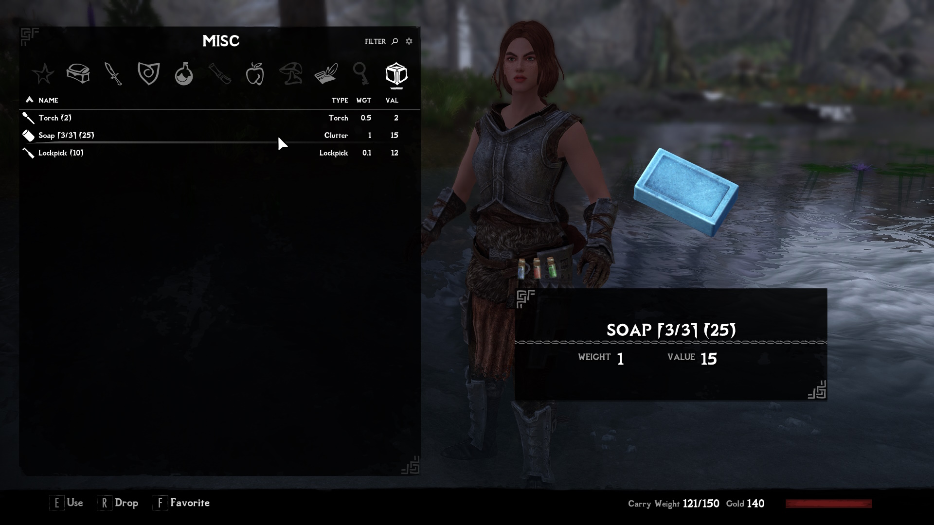 Skyrim SE MOD on Twitter: "【イマージョン/Wash and Rinse - Simple Bathing】石鹸を使ったシンプルな入浴。 必要 ...