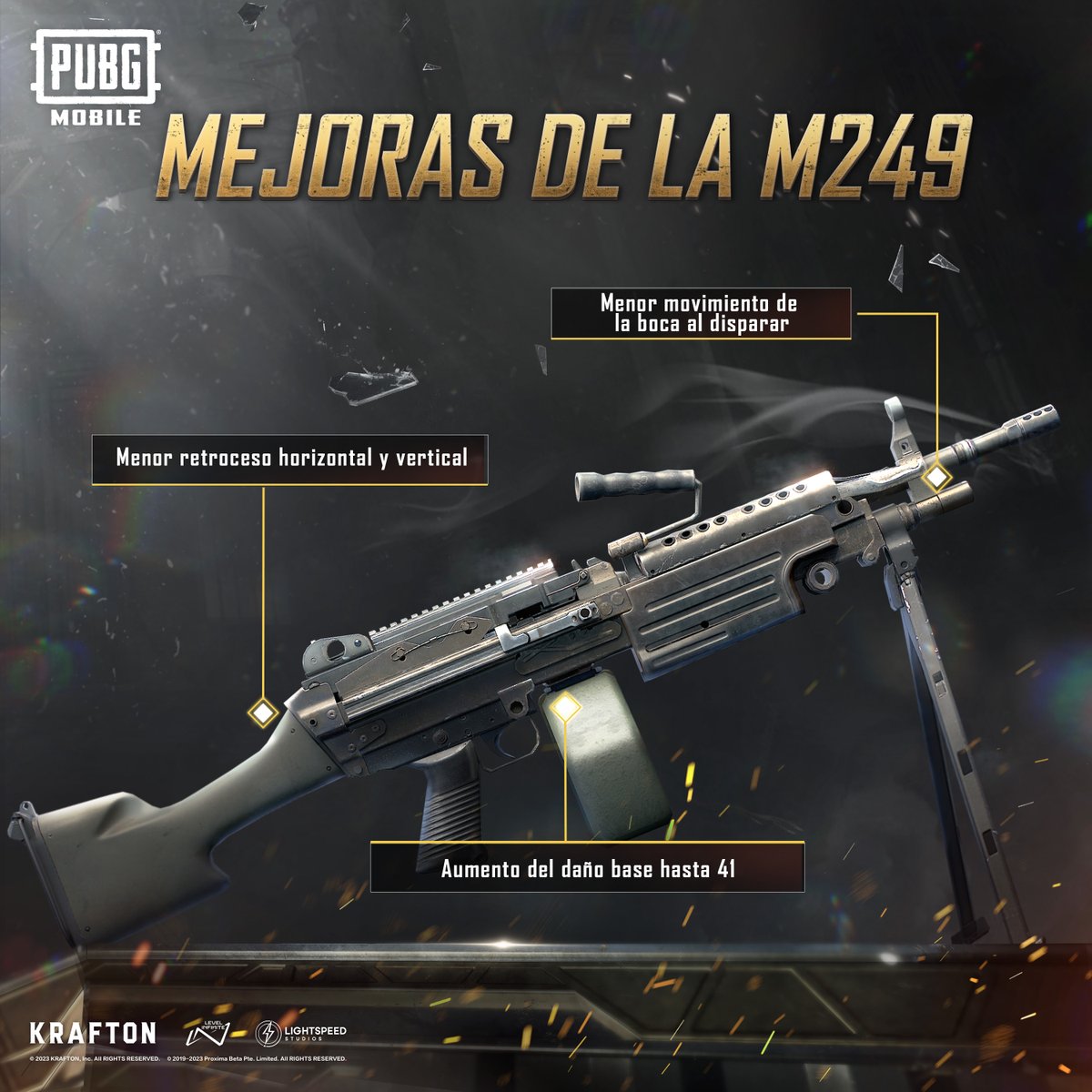 PUBG MOBILE Latam 💥 on Twitter: "¿Están listos para algo épico? 👀 ¡Chequeen el DP28 y la mejora ...