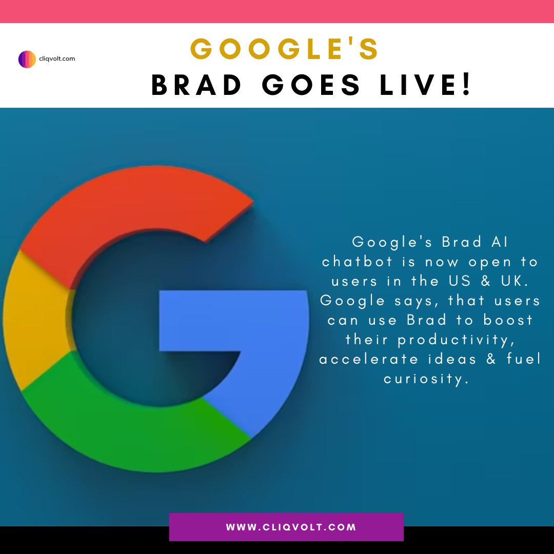 CliQvolt.com on Twitter: "Google's Brad AI goes live! . . . #technews #delhi #mumbai #bengaluru ...