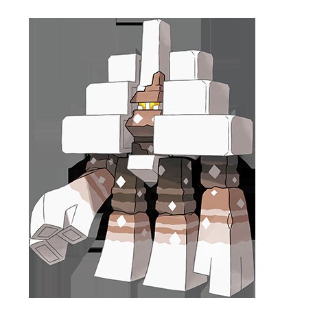Minecraft Papercraft Mutant Snow Golem