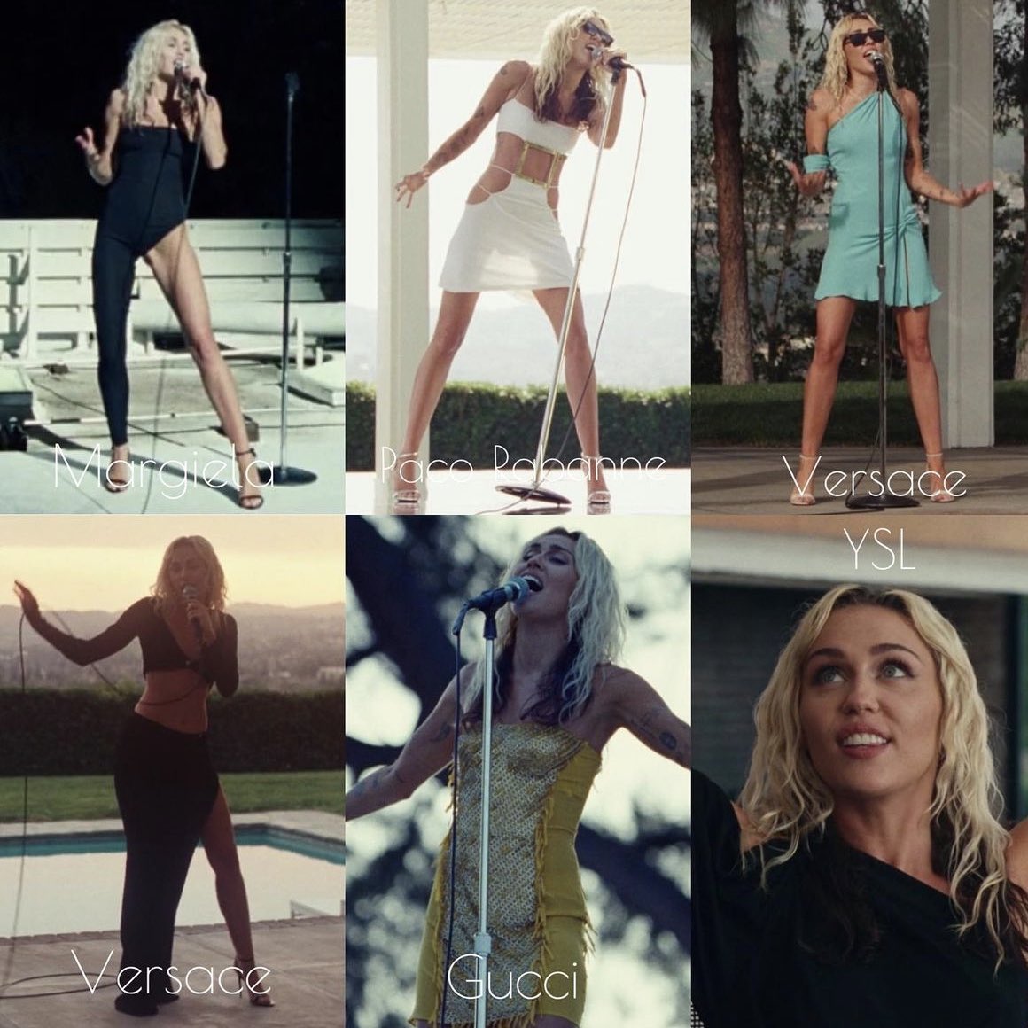 Miley Cyrus Backyard Sessions Outfit