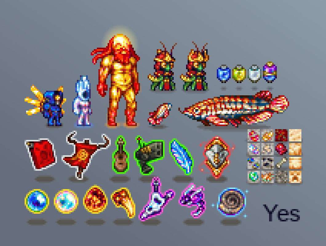 Super Metroid Item Sprites