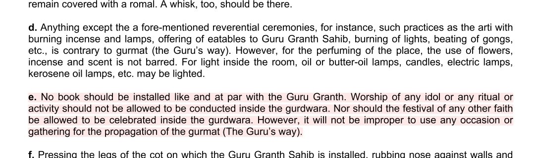 Dear @SGPCAmritsar If Your Rehat Maryada is "None of the business of ...