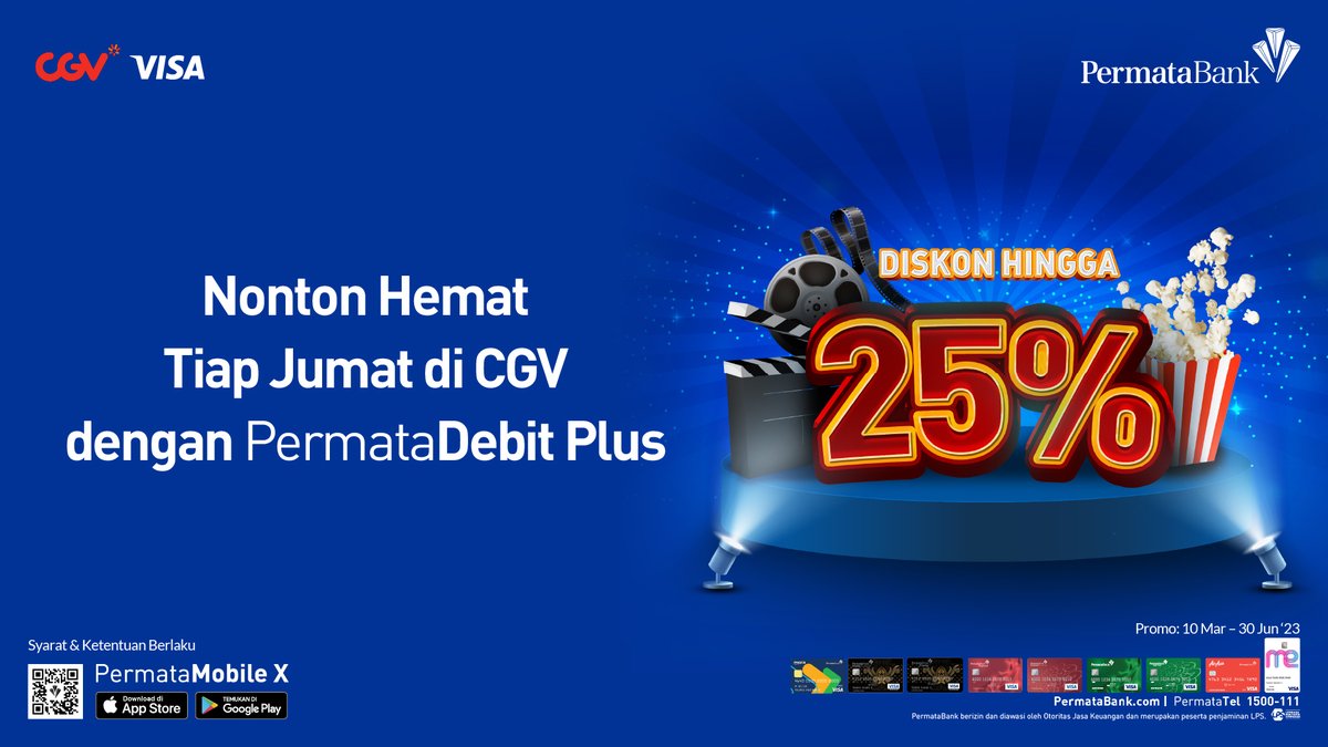 PermataBank on Twitter: "Lagi nungguin film apa nih? 🍿 Nonton di CGV dengan PermataDebit Plus ...