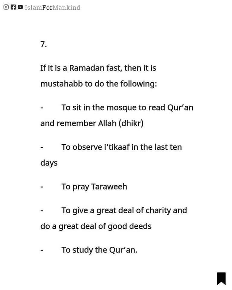 Sunnah Of Fasting 💕🌙 Beautiful Reminder 📚 - المسلسل من Cool_Ustaaz ...