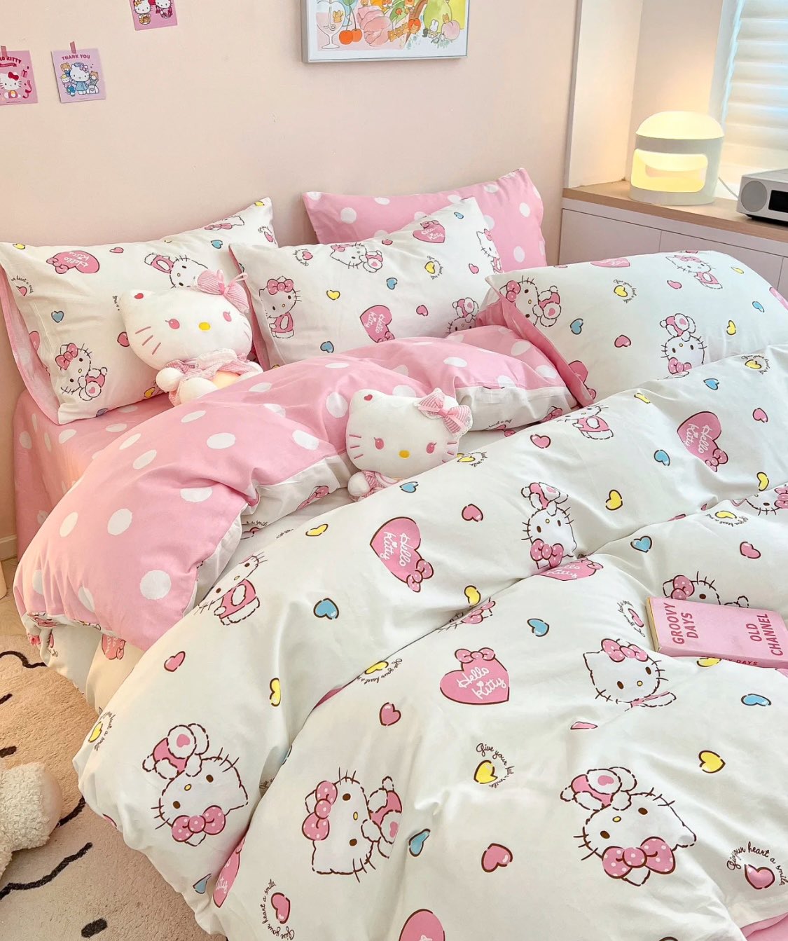 Hello Kitty Toddler Bed Set