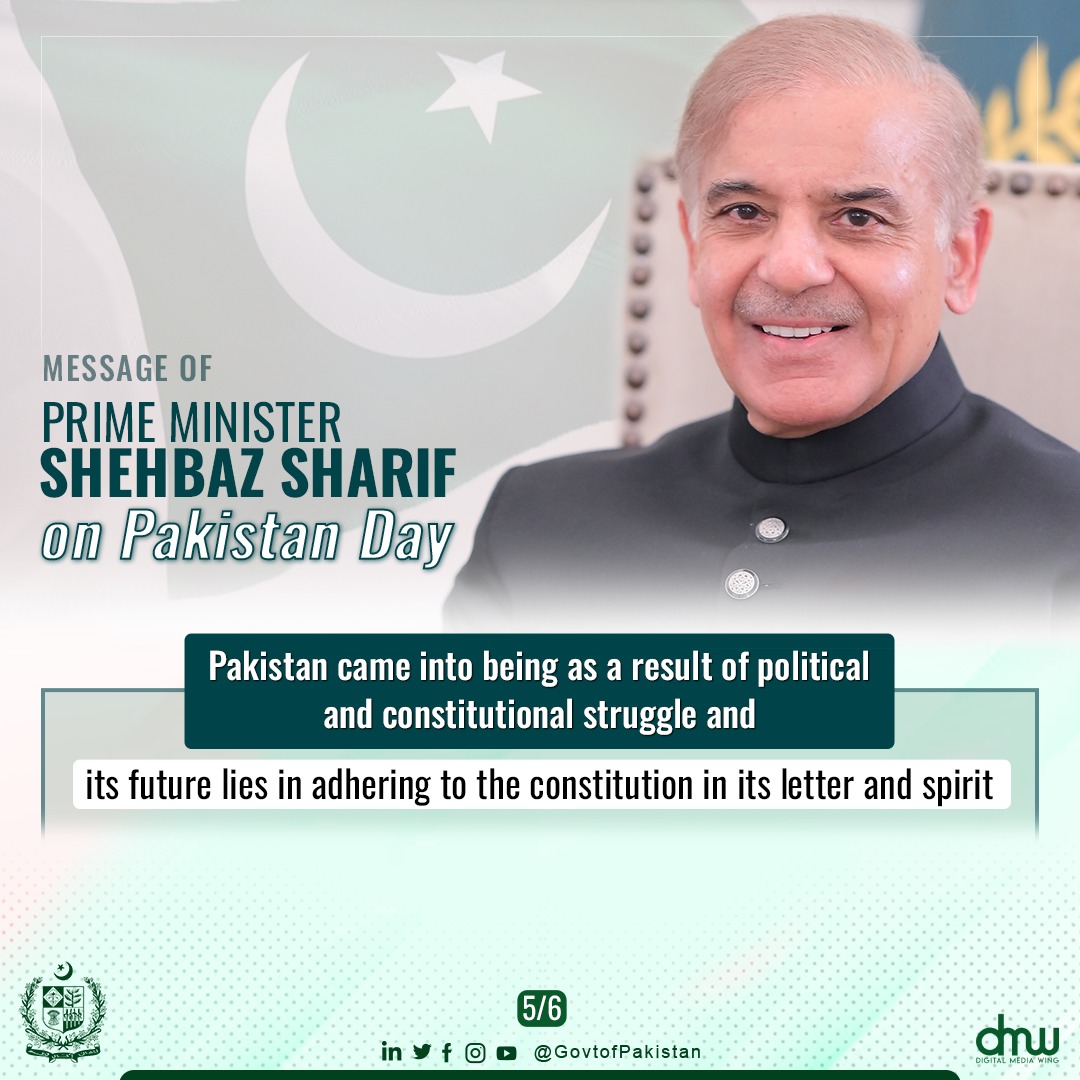 Government Of Pakistan On Twitter Message Of Prime Minister Shehbaz