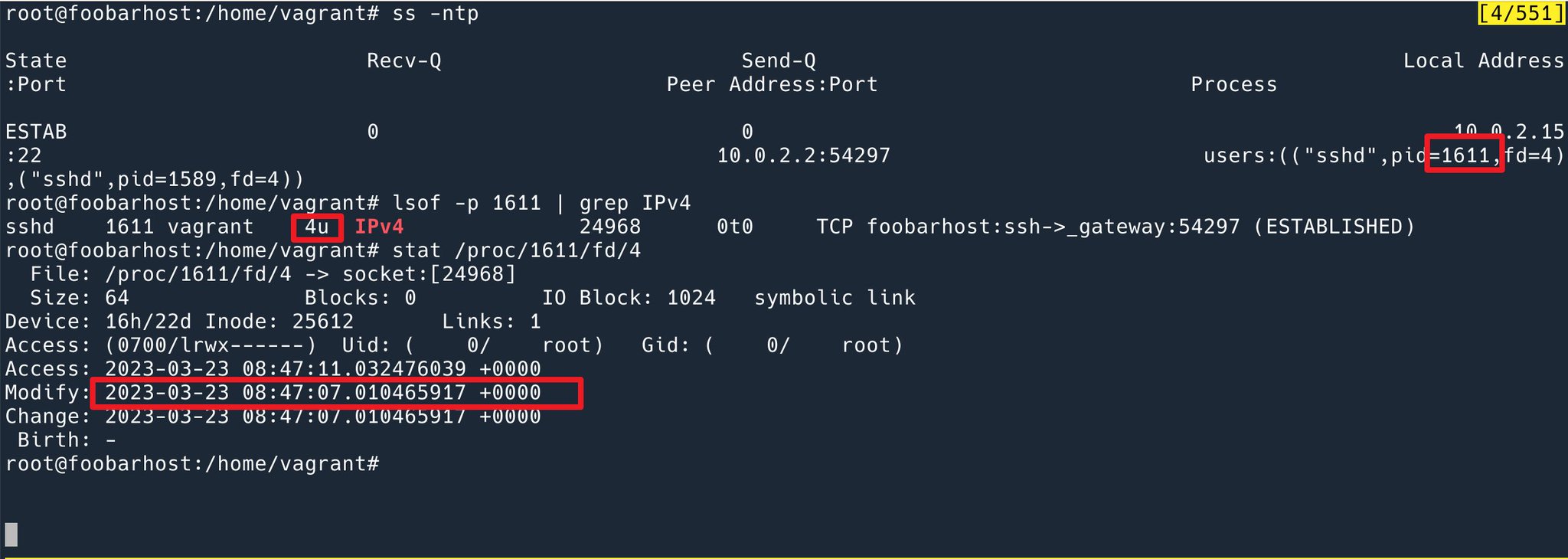 laixintao on Twitter: "查看 Linux 上一个 tcp connection 的创建时间： 找到这个 socket 对应的 fd，然后查看 fd 在 /proc 的 ...