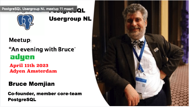 Optimadata Bv On Twitter The Second Postgresql Meetup 2023 Is On April 11th At Adyen Thx