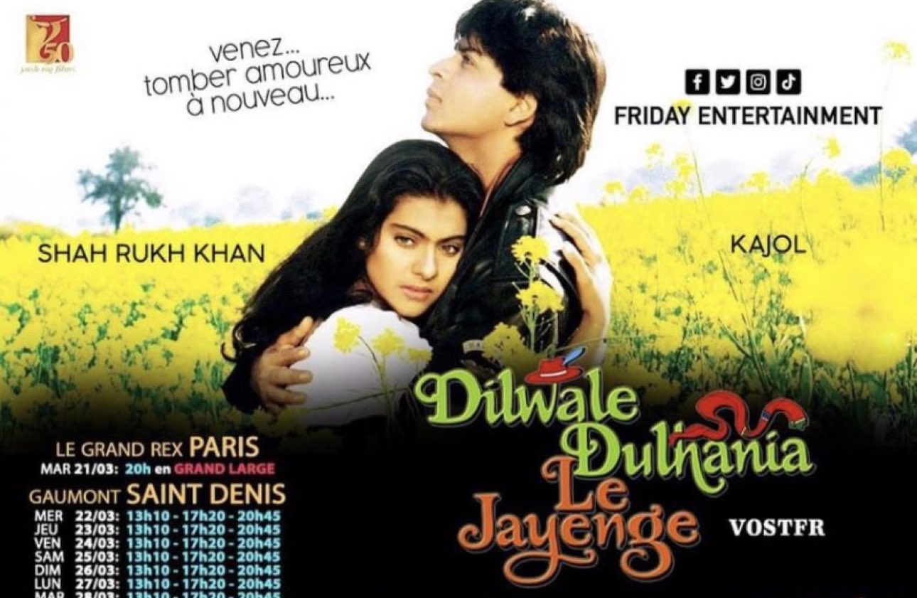 Dilwale Dulhania Le Jayenge Movie Poster