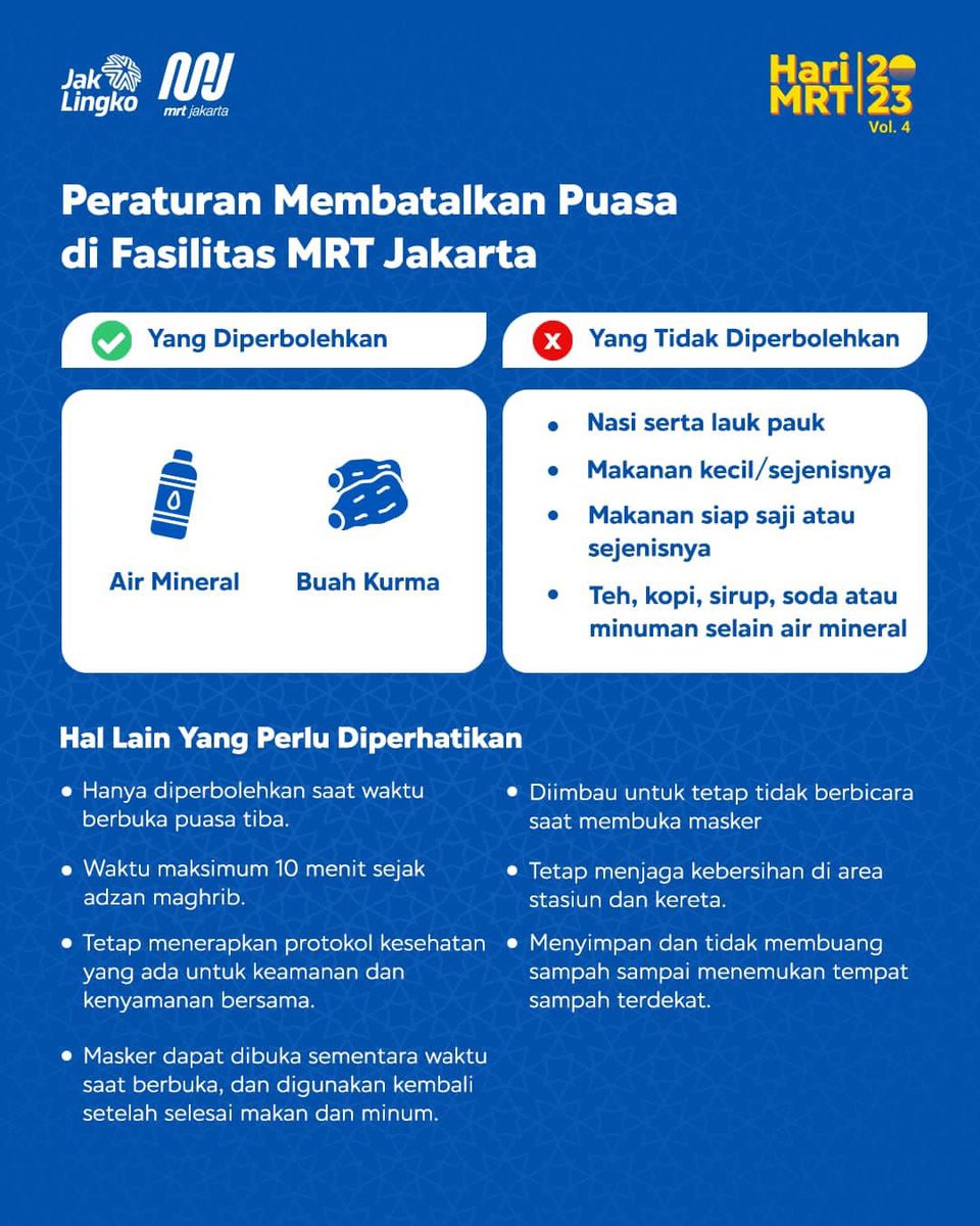 Transport for Jakarta on Twitter: "Disampaikan juga Penerapan Aturan Berbuka Puasa Selama Bulan ...