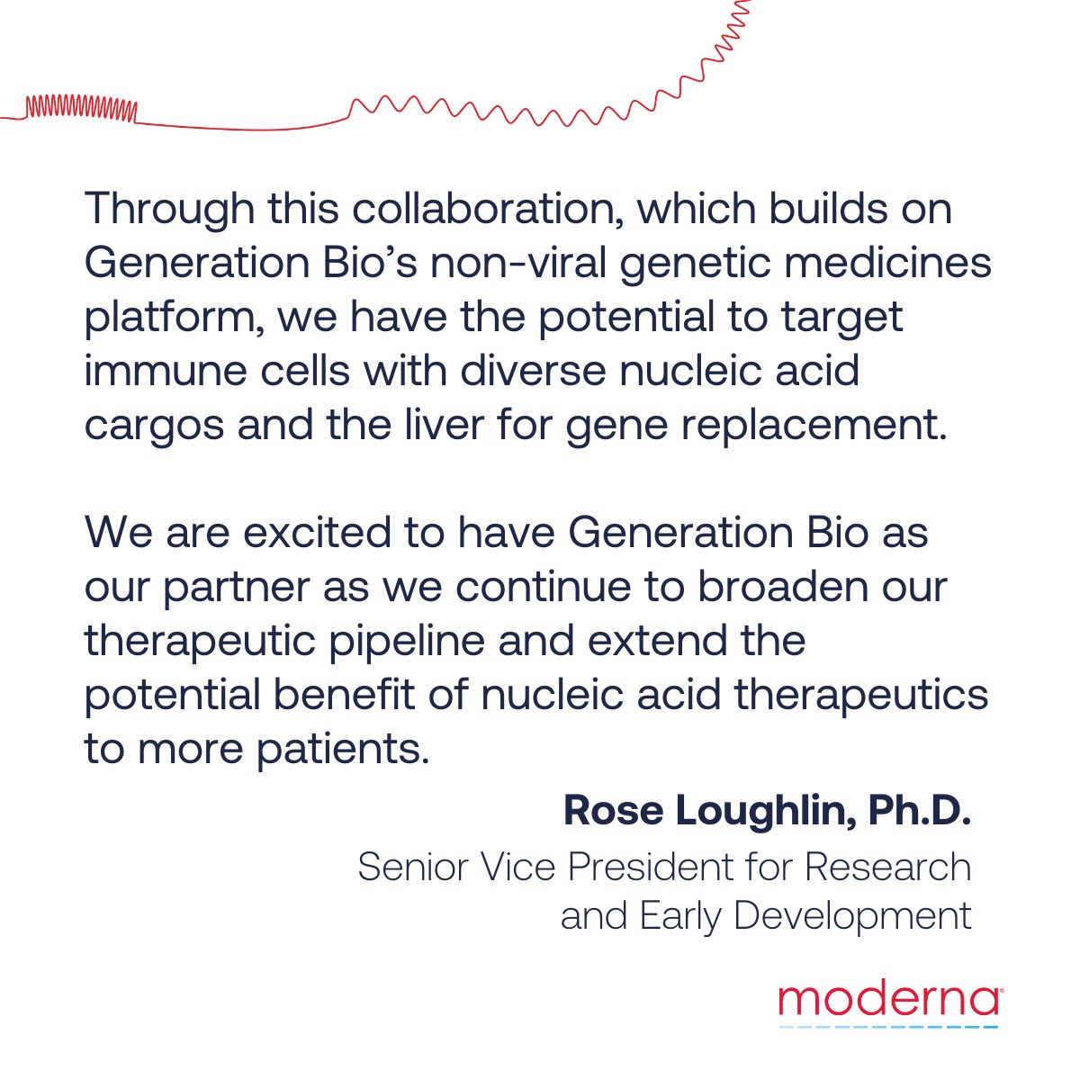 Moderna on Twitter: "Moderna and @generationbio announced today that the two companies have ...