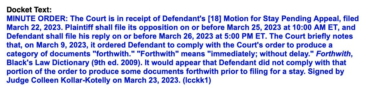 Maarja K. on Twitter: "RT @joshgerstein: JUST IN: Judge Kollar-Kotelly dings former Trump aide ...